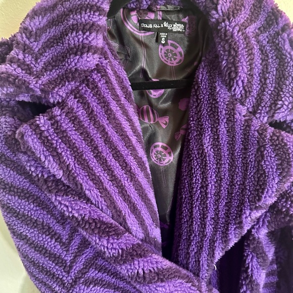Dolls Kill | Jackets & Coats | Dolls Kill X Willy Wonka Faux Fur Jacket ...